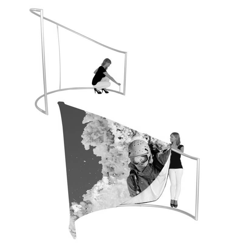 Semi-circle Wall Display E03A8 - Buy Trade Show Banner, Banner Display ...