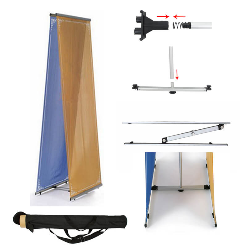 Double L Banner Stand E12L2 - Buy L Banner, L Stand, L Frame Stand ...
