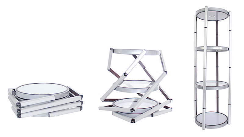 4-layer Display Showcase E10B - Buy Folding Showcase, Store Display ...